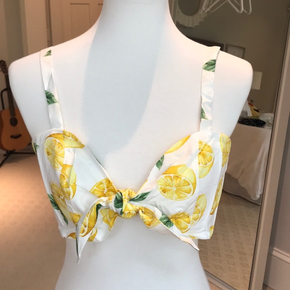 Forever 21 | Tops | Nwt F2 Lemon Crop Tank | Poshmark